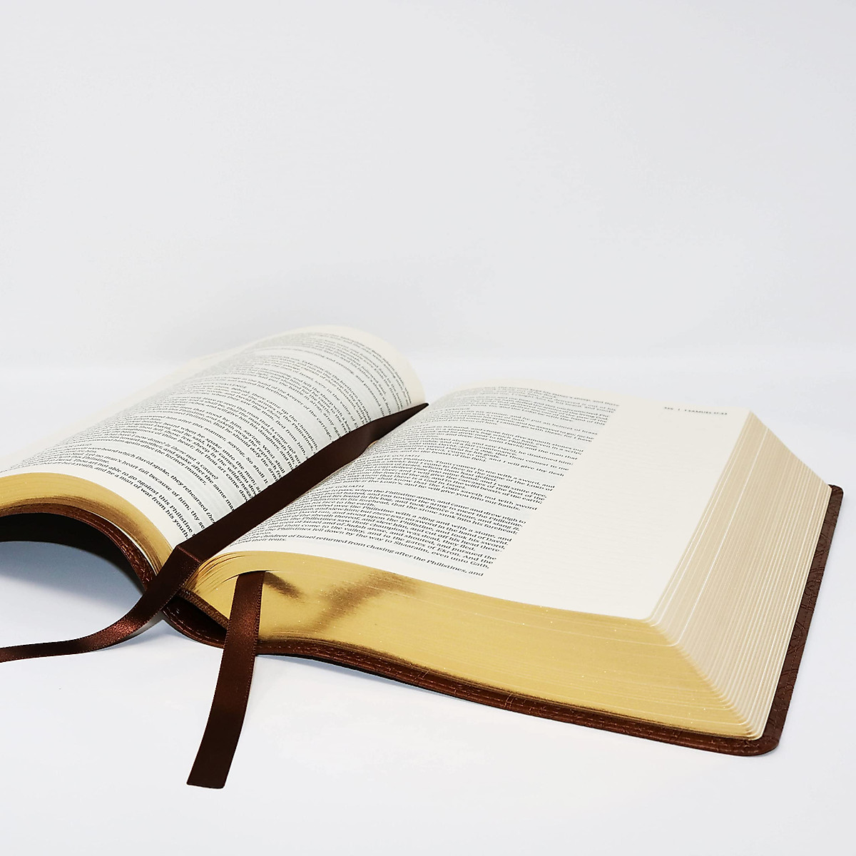 KJV, Journal the Word Bible, Large Print, Premium Leather, Brown, Red Letter: Reflect, Journal, or Create Art Next to Your Favorite Verses