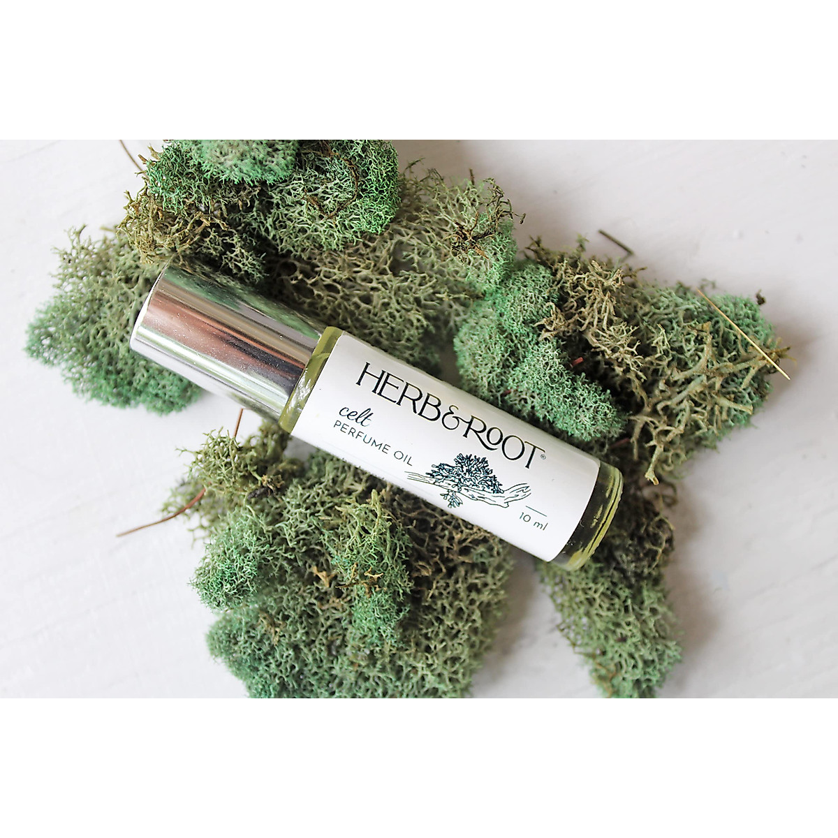 Oakmoss and Sandalwood Rollerball Cologne for Men, Women, Unisex, Green Earthy Aromatic Scent, Celt by Herb and Root, 10 ml