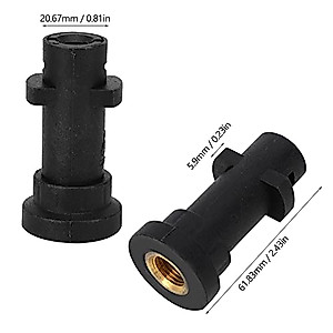 Washer Nozzle, G1/4 Washer Hose Nozzle Adapter Garden Hose Nozzle High Pressure Washing Machine Nozzle Joint Fit for Karcher K2~K7