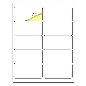 (2" x 4") 30 Sheets, Printable White Sticker Labels, Laser/Inkjet Printing - Matte, 10 per Page