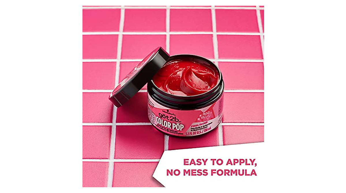 Got2b Color Pop Hair Color Mask - Vibrant Pink