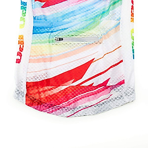 JPOJPO Women's Cycling Jersey Long Sleeve Bike Shirts Tops Lycal Cuff Reflective XL Colorful