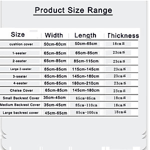 GORHLady Sofa Seat Cushion Covers Highly Elastic 1 2 3 4 Seater L-Shape Non-Slip Sofa Covers Replacement Elastic Furniture Protectors with Bottom Elastic Protectors 4-Seater Blue