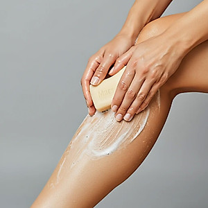 A LA MAISON Sweet Almond Bar Soap - Triple French Milled Natural Moisturizing Hand Soap Bar (4 Bars of Soap, 3.5 oz)