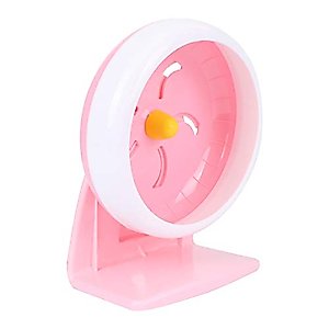 Exercise Jogging Toys Pets Wheel Hamsters Gerbil Dwarf, Animals Toys Exercise Holder with Sports for Hamster Running Pink Small Mice