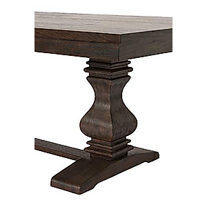 Best Quality Furniture 7PC Dining Set (1 Table + 6 Chairs), Walnut, Beige