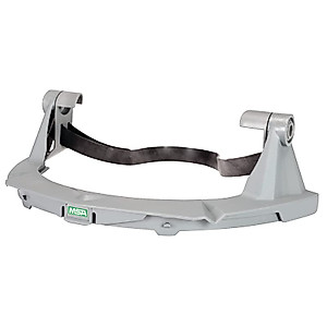 MSA 10116628 V-Gard Frame - Elevated Temperature Applications - Heavy Duty, Fits Full-Brim Hard Hats, Gray, Polycarbonate (PC), Non-Metal, Durable & Replaceable Safety Helmet Accessory/Attachment
