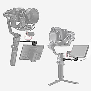 NEEWER Adjustable Field Monitor Mount, 360° Rotating Camera Monitor Mount with 1/4 Inch Thread, Compatible with DJI RS4 Pro RS3 RS2 RSC2 ZHIYUN Crane 2S Crane 3 3S WEEBILL-S MOZA Gimbals, GA005