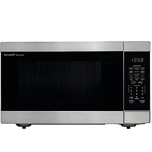 SHARP ZSMC2266HS Oven with Removable 16.5" Carousel Turntable, Cubic Feet, 1200 Watt Countertop Microwave, 2.2 CuFt, Stainless Steel