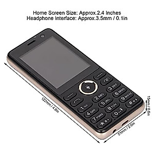 Unlocked Cell Phone for Seniors, 2.4inch 3G Loud Volume Large Button Cellphone, Dual SIM, 2000mah Large Capacity Battery, Support WiFi, Flashlight, Front and Rear Camera