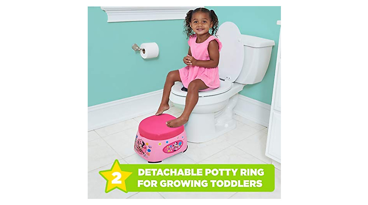 Minnie Mouse 3-in-1 Potty Training System | Kids' Toilet Seat