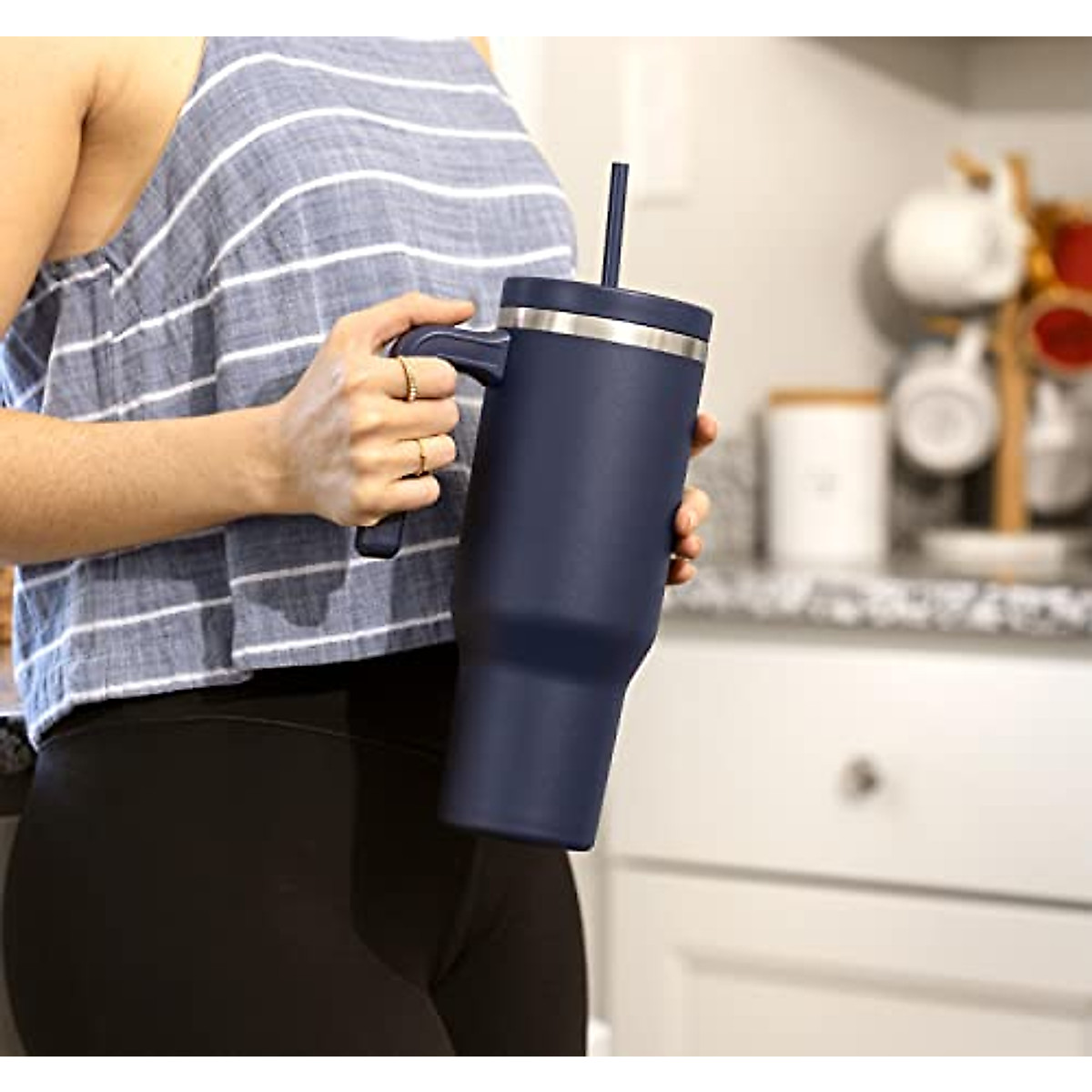 Hydrapeak Voyager 40 oz Tumbler With Handle and Straw Lid, Tumbler, 40 Oz Tumbler Handle, Tumbler Lid Straw, Tumblers, 40oz Tumbler With Handle (Lavender)