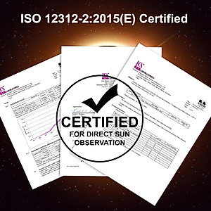 Oilkas Solar Eclipse Glasses - ISO 12312-2:2015(E) & CE Certified, Durable Plastic Eclipse Glasses for Direct Sun Viewing(6 Pack)