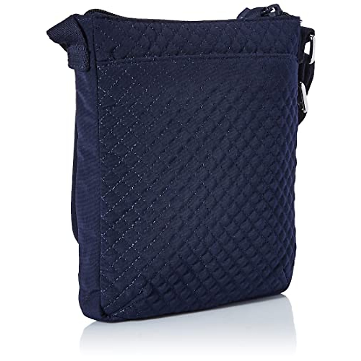 Vera Bradley Women's Microfiber Mini Hipster Crossbody Purse With RFID Protection, Navy, One Size