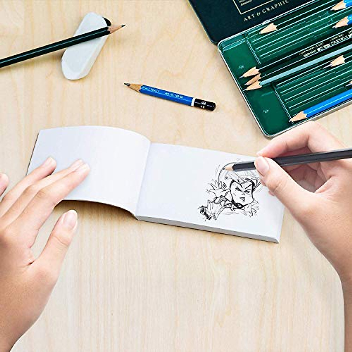 Blank Flipbooks (Flip Book) for Animation, Sketching, and Cartoon Creation, 6 Pack, 4.5” x 2.5”, 180 Pages (90 Sheets), Thick, No Bleed Drawing Paper with Sewn Binding, Fun Creative Craft for Kid