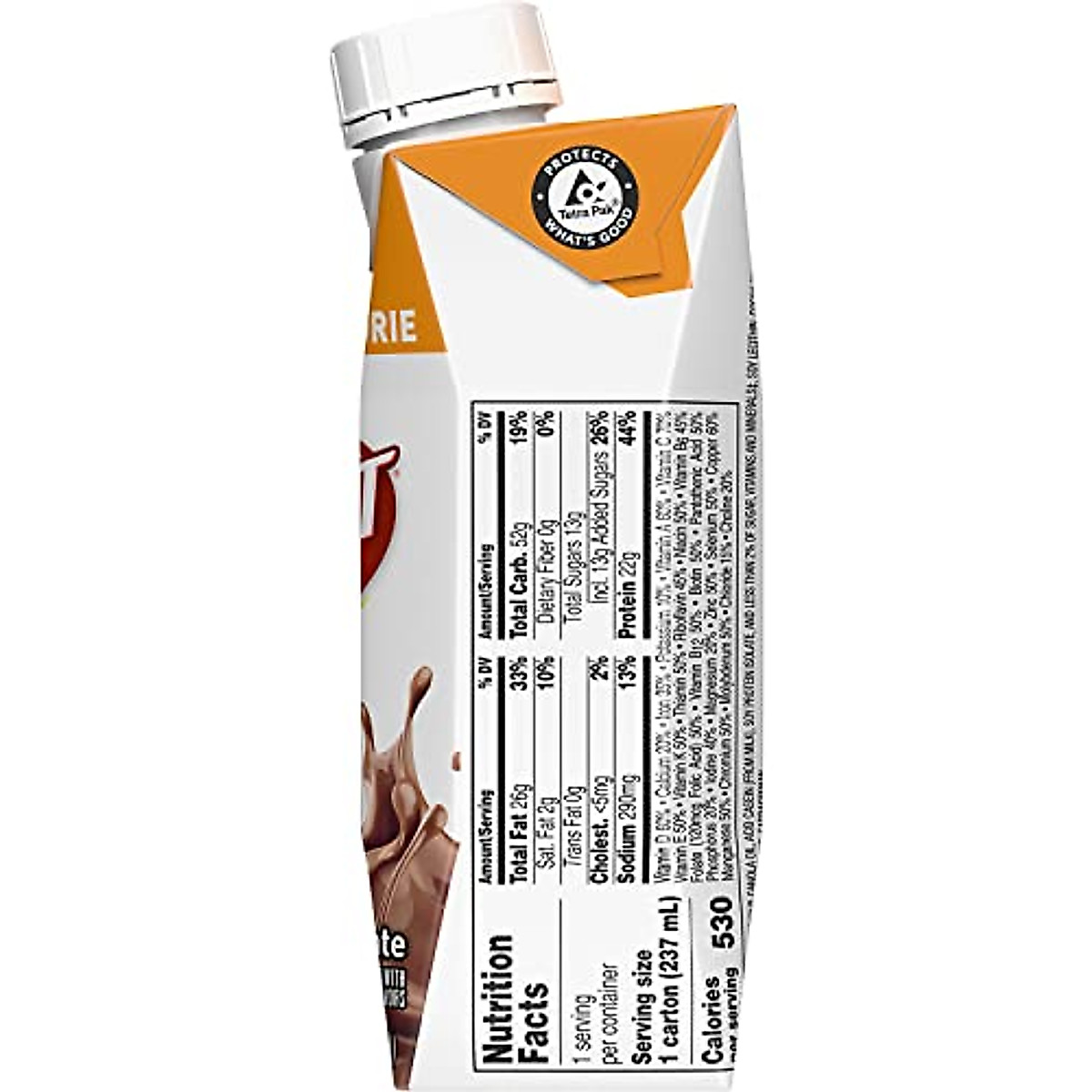Boost Very High Calorie Nutritional Drink Chocolate Made with Natural Chocolate Flavor & No Artificial Flavors, Colors & Sweeteners, 8 FL OZ (Pack of 12)