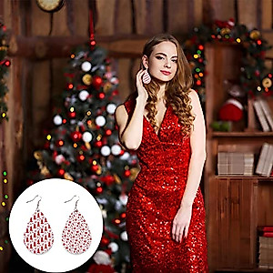 MEMOVAN Christmas Silk Screen for Polymer Clay 3Pcs Reusable Christmas Silk Screen Stencils for Polymer Clay Cutters Printing on Clay Kit for Jewelry Making Christmas Earring Decoration