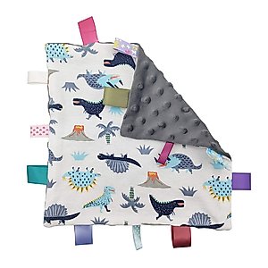Inchant Baby Boy Tag Security Blanket Grey Small Blanket with Colorful Tags Gift for Newborns Toddlers