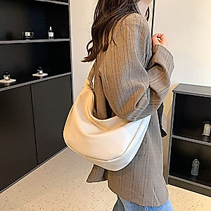 Women Hobo Bag Simple Shoulder Bag Dumpling Bag Crescent Crossbody Bag Casual Messenger Bag, for Family or Friends Gift