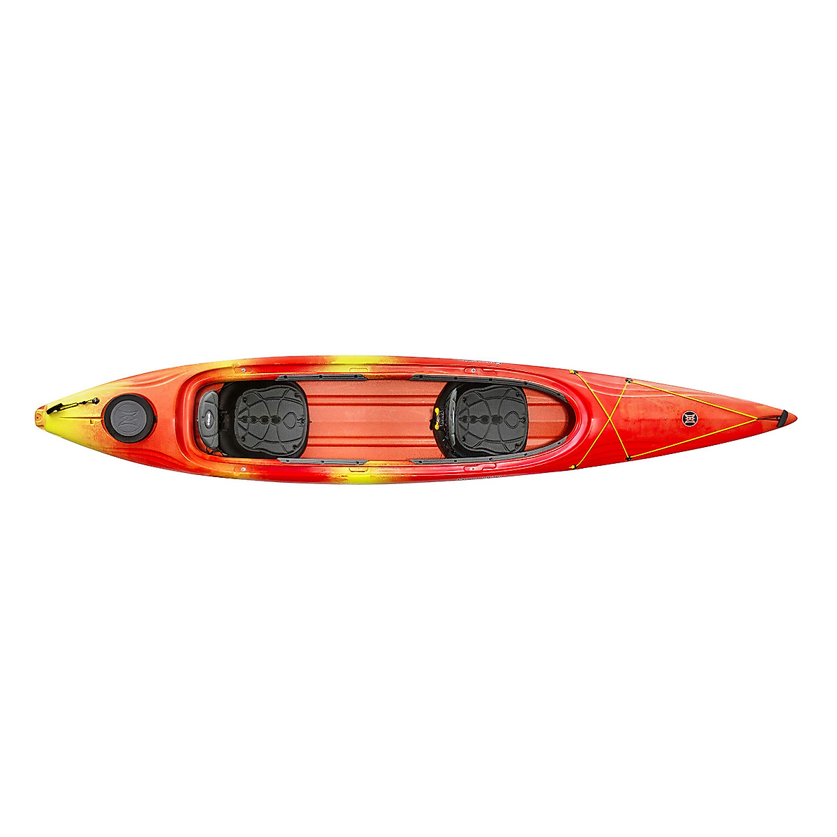 Perception Kayaks Cove 14.5 | Sit Inside Tandem Kayak | Zone Adjustable Seating and Leg Braces | 14' 6" | Sunset