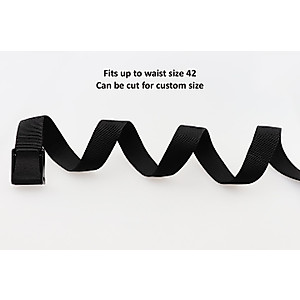 Titan Durable Outdoor Nylon Web Belt Metal Free (Black)