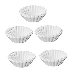 OKUMEYR 100 Sheets American Coffee Filter Paper Bowl Shaped Coffee Filter Tea Strainer Tea Filter Paper Effective Coffee Filtration Offee Brewing Filter Drip Coffee Filter Espresso White