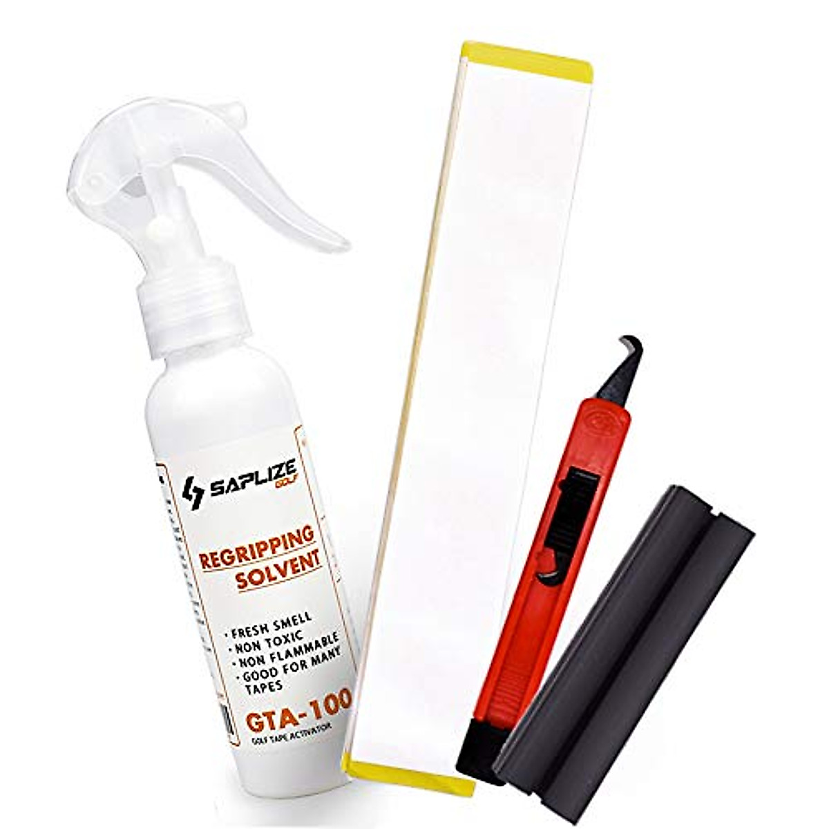 SAPLZIE Hybrid Rubber Golf Grips 13 Pack, All Weather Design, 13 Grips with All Kits, Multi-Compound Hybrid Golf Club Grips, CL04 Series, Standard Size, Green