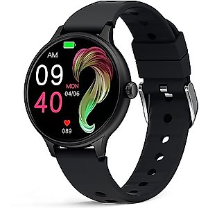 FITVII Smart Watch Answer/Make Call, Fitness Tracker with 24/7 Blood Pressure Heart Rate and Blood Oxygen Monitor, Sleep Tracker Calorie Step Counter Waterproof Smartwatch for Android iOS Women Men