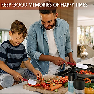 Norme 4 Pcs High Temp Silicone Spatulas Heat Resistant Rubber Spatula Commercial Silicone Scraper Spatula with Handle for Kitchen Cooking Baking Mixing Utensils, Dishwasher Safe (10 Inch,14 Inch)