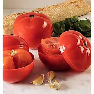 Hutzler Salad Keeper + Onion Saver + Tomato Saver + Recipe Card,Keeps Lettuce & Vegetables Fresh Longer, Travel Bowl with Lid