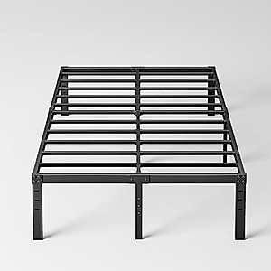 ZIYOO California King Bed Frames, 18'' Platform Bed Frame, 2000lbs Heavy Duty Steel Slat, Non-Slip Design, No Box Spring Needed, Easy Assembly, Quiet Noise Free, Under Bed Storage Space