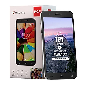 RCA Q1 4G LTE, 16GB, Unlocked Dual SIM Cell Phone, Android 6.0 - Black