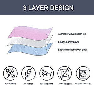 DREAMCLOUD HOME Quilt Set Full Queen Size 3 Piece, Bailey Pattern Printed Bedding Coverlet Set, Lightweight Soft Reversible Bedspread Sets for All Season (1 Quilt & 2 Pillow Shams)