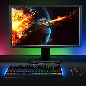 Rosewill Ergonomic Computer Laptop Gaming Mouse, 5 Levels up to 4000 DPI w/ Advanced Optical Sensor, 7 LED Backlit Colors - RGM-400