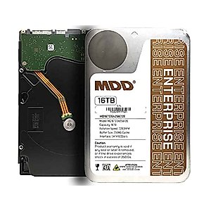 MDD (MDD16TSATA25672E) 16TB 7200 RPM 256MB Cache SATA 6.0Gb/s 3.5" Internal Enterprise Hard Drive - 5 Years Warranty
