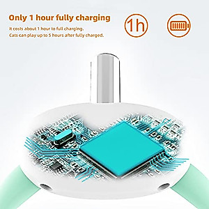 OKCAHA Cat Laser Collar, Automatic Cat Toy, Cat Toys for Indoor Cats, USB Rechargeable, 15min Auto-Off, Interactive Smart Amusing Collars for Kitten Exercise, Ideal Gifts for Cat Lovers