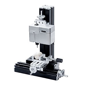 UTEYEEW 36W Mini Electroplated Metal Milling Machine, Didactical Hobbyist Woodworking Craft Miniature Wood Lathe Machine Miniature Miller 20000r/min