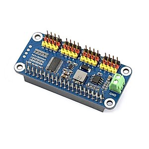 Servo Driver HAT 16-Channel 12-bit I2C Interface PWM Outputs for Jetson Nano Raspberry Pi Zero/Zero W/Zero WH/2B/3B/3B+/4B Supports SG90 MG90S MG996R etc @XYGStudy