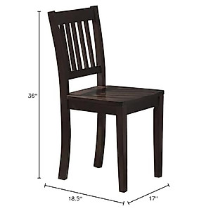 Hillsdale Universal Wood Youth Desk Chair, Chocolate Brown