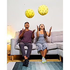 TILTECH Pickleball Pillow - Huggable Plush Pickleball Cushion, 12" Soft & Comfortable Stuffed Pickleball Gift, Realistic and Funny Pillow, Gifts for Pickleball Lovers, Sports Pillow