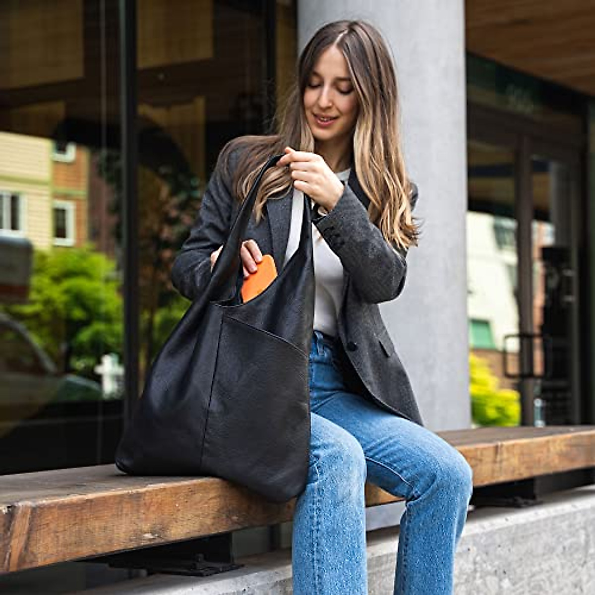 Komal's Passion Leather Women's Tote bag/Ladies Purse/Travel Shopping Bag Hobo Carry Shoulder Bag Multipurpose Handbag