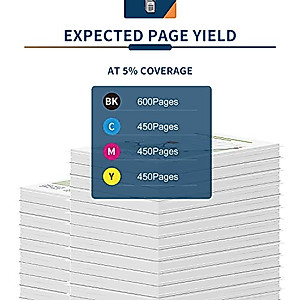 Ankink Remanufactured Ink Cartridge Replacement for Epson 212XL T212XL 212 XL T212 for Expression Home XP-4100 XP-4105 Workforce WF-2830 WF-2850 Printer (1 Black, 1 Cyan, 1 Magenta, 1 Yellow, 4 Pack)