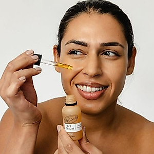 UpCircle Organic Face Serum With Coffee Oil 1oz - Vitamin C, Rosehip Oil Fades Dark Spots + Sea Buckthorn Keeps Skin Supple - Natural Hydrating Facial Oil - Vegan + Cruelty-Free