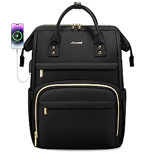 LOVEVOOK Laptop Backpack for Women Teacher Backpack Nurse Bag,Work Bag Backpack Purse Bag Anti-Theft Travel Backpack with USB Charging Port,14 Inch Backpack for College Business Casual