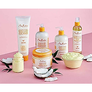 Shea Moisture Coconut Custard Make It Last Wash N’ Go Trio Shampoo, Conditioner And Hair Styler Set