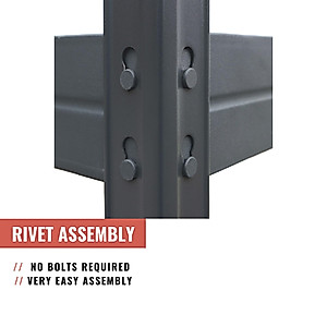 AR Shelving Heavy-Duty Garage Shelving, 4-Shelf Unit, 1000-Lb. Capacity Per Shelf, 60in.W x 24in.D x 70in.H, Model# TR18S410KGIFD9G00