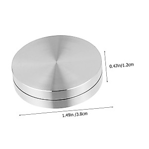 CIYODO 2pcs Turntable Base Rotating Bearing Turntable Butter Wheel Revolving Hardware Lazy Susan Bearing Stand for Cake Table Swivel Bases Rotatable Decorate to Rotate Aluminum Alloy