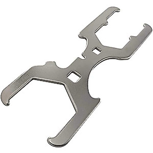 HAUTMEC 3 Way Plumber's Sink Strainer Wrench, Fits 1-3/4 inch., 2 inch. and 2-1/2 inch. Nuts， Multifunction Plumbing Wrench PL0037