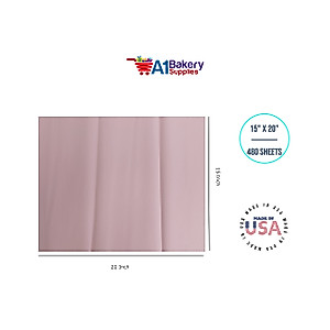 Bulk Blush Tissue Paper 15 inch X 20 inch 480 Sheets Premium Quality Gift wrap Tissue Paper A1 bakery supplies