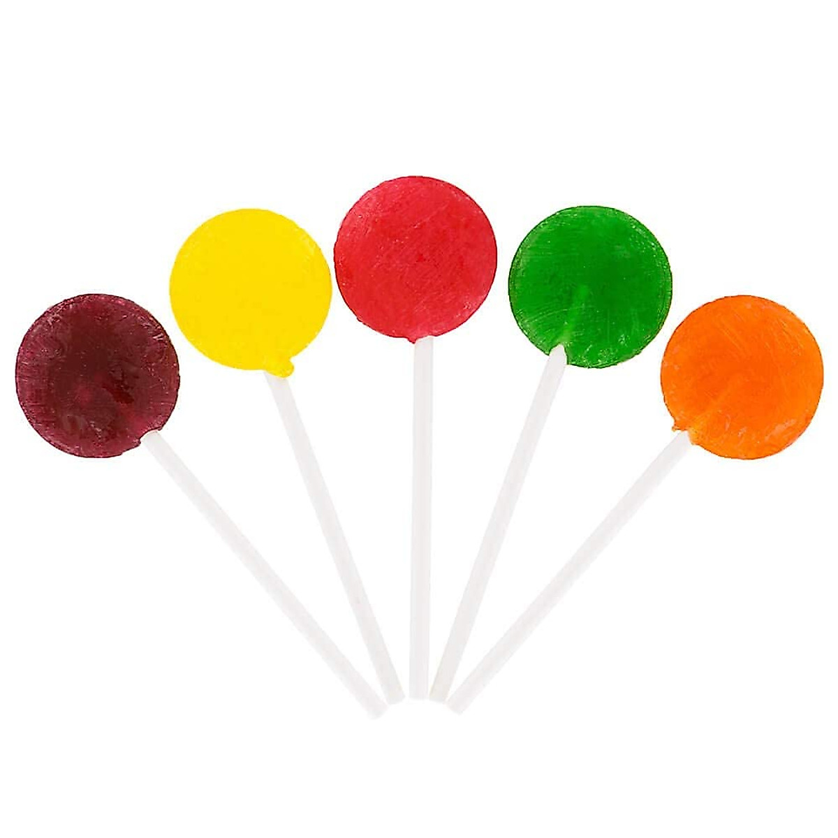 SWEETSOME Lollipops Assorted Fruit Flavor Suckers– 5 Fruity Flavors – Hard Candy – Individually Wrapped - Bulk Candy Pack (2 Pound)